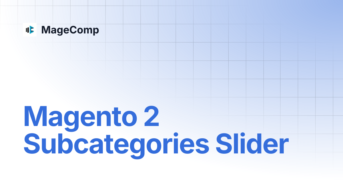 Magento 2 Subcategories Slider Magecomp 8573